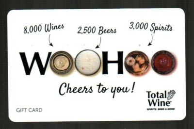 TOTAL WINE & MORE WooHoo Cheers to You ( 2019 ) Gift Card ( $0 ) V1 | eBay
