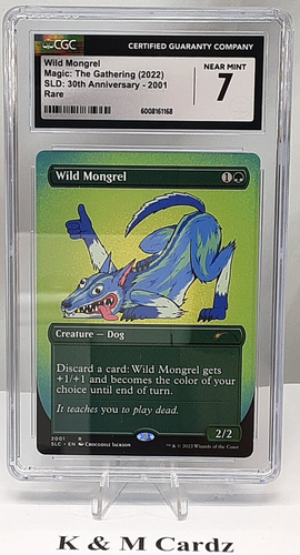 MTG - Secret Lair - 30th Anniversary - Wild Mongrel - Graded - CGC 7.0 ...