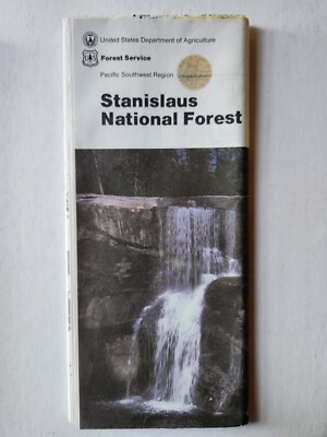 1984 Map Stanislaus National Forest California Pacific Southwest Region ...