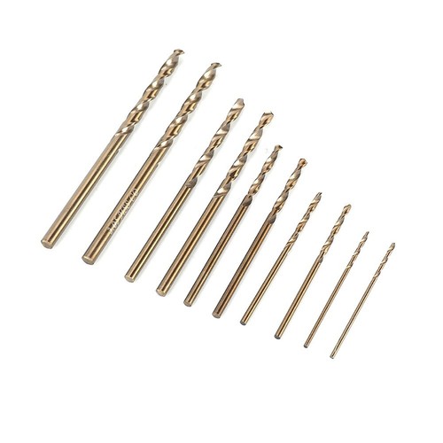Long Lasting HSS M35 Cobalt Drill Bits 1mm 1 5mm 2mm 2 5mm 3mm (10pcs ...