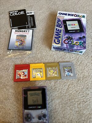 Nintendo Game Boy Color - Atomic Purple With Box 45496710439 | eBay