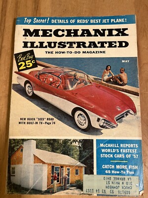 Mechanix Illustrated Magazine Buick Fishing Jet Plane Vintage May 1957 ...