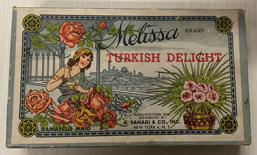 Antique Melissa Brand Turkish Delights Candy Box A Sahadi & Co New York ...