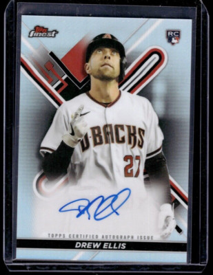 2022 Topps Finest Drew Ellis Auto Refractor Rookie Diamondbacks | eBay