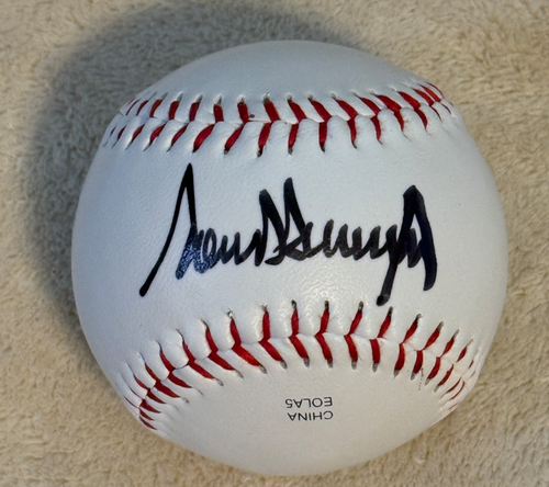 DONALD TRUMP AUTOGRAPHED AUTO SIGNED OFFICIAL RAWLINGS LEAGUE BASEBALL ...