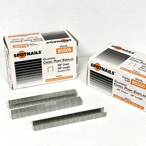 2-Box (10,000) Spotnails 85506 3/8" Staples Fits Arrow T50 Rapid A-11 3 ...
