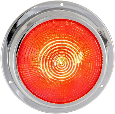 Dr. LED 5 1/2 inch Red / Warm White Marine LED Dome Light (Chrome) 12V ...