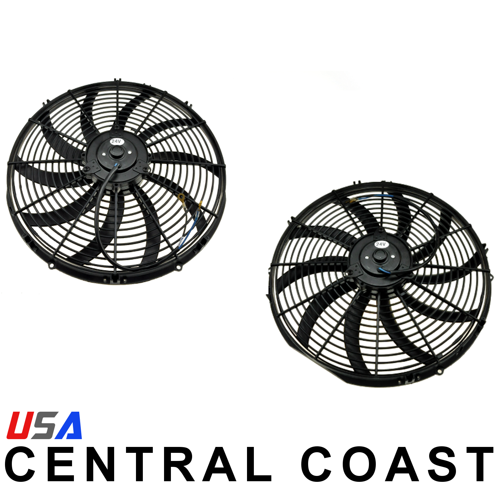 2/16" 24 VOLT 130 Watt UNIVERSAL PUSH/PULL RADIATOR COOLING FAN KIT ...