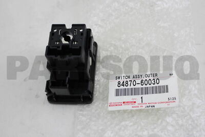 8487060030 Genuine Toyota SWITCH ASSY, OUTER MIRROR 84870-60030 | eBay