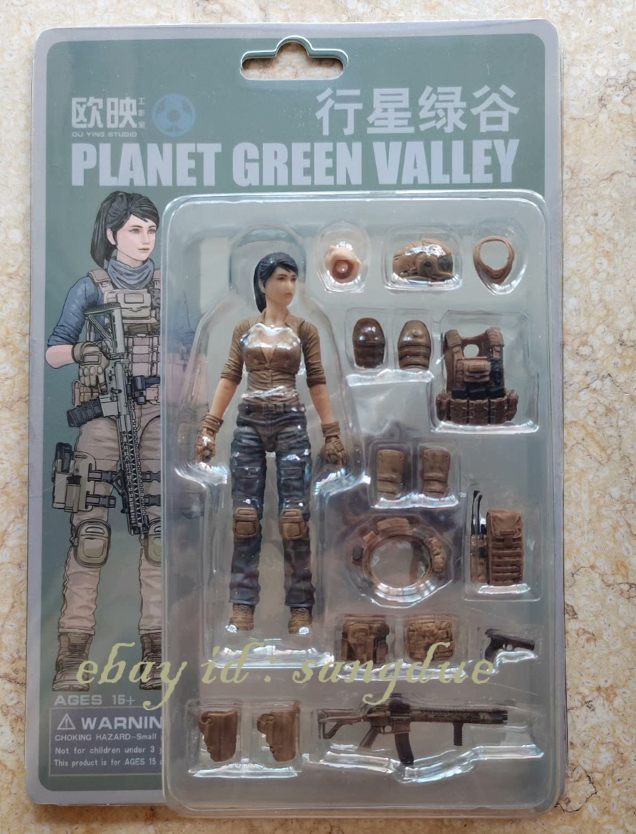 OU YING PLANET GREEN VALLEY 1/18 Female Solider Body Action Figure In ...