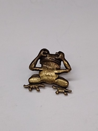 JJ Metallic Frog Figure Tack Lapel Pin | eBay
