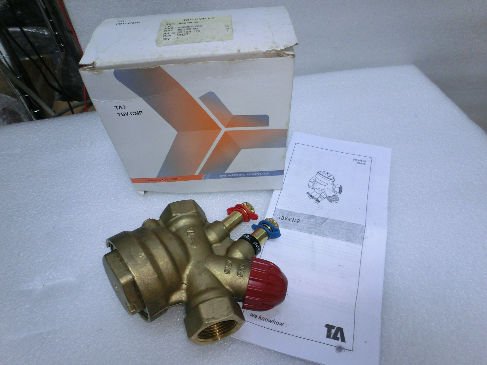 Tour Andersson TBV-CMP NF DN20 Balancing Valve,52 154-120,UnUsed,NA_,95437 | eBay