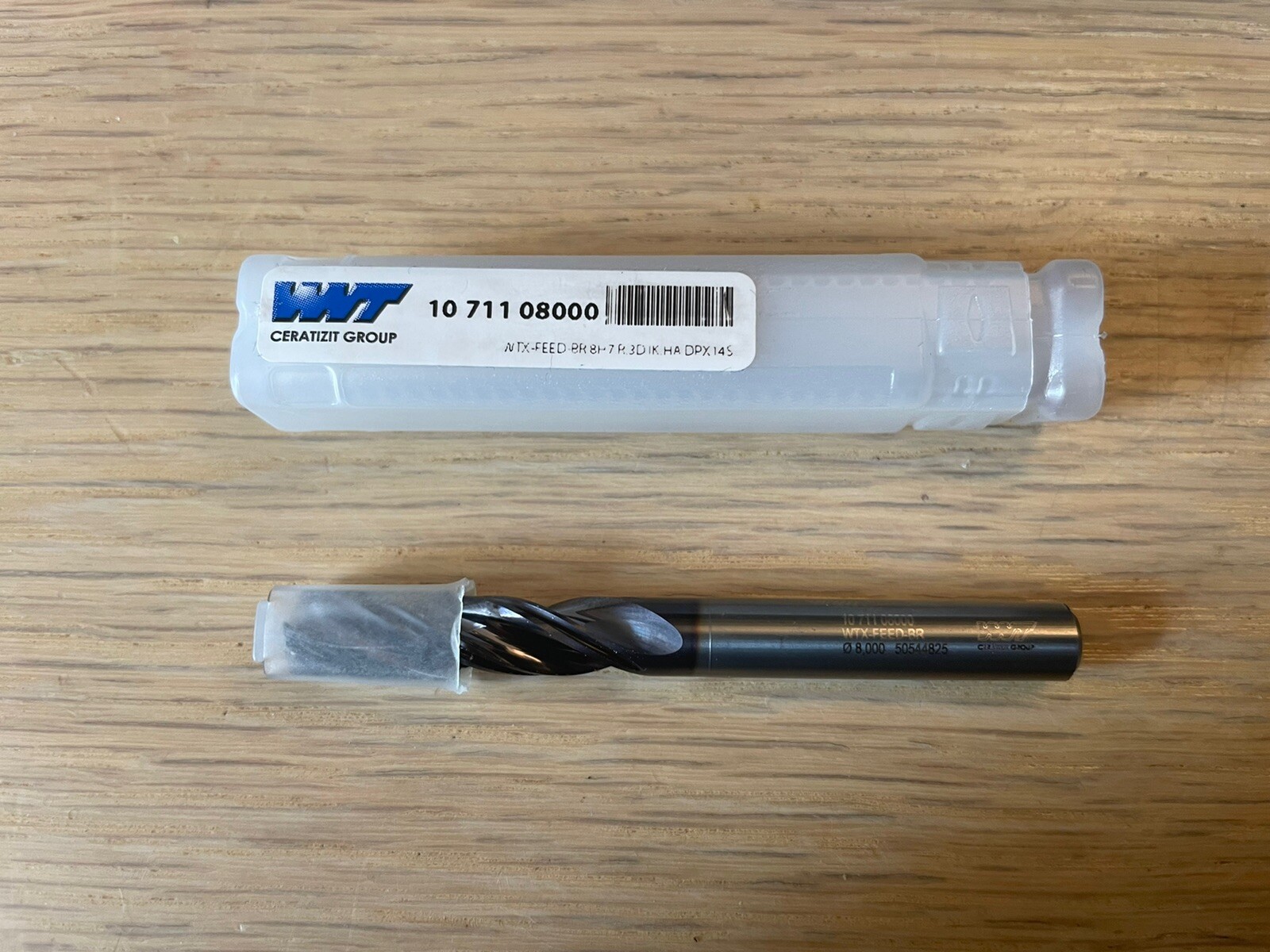WNT 1071108000 8mm WTX-FEED-BR Carbide Drill Reamer H7 Thru-Coolant ...
