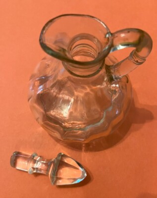 Vintage Small Clear Glass Pitcher | eBay