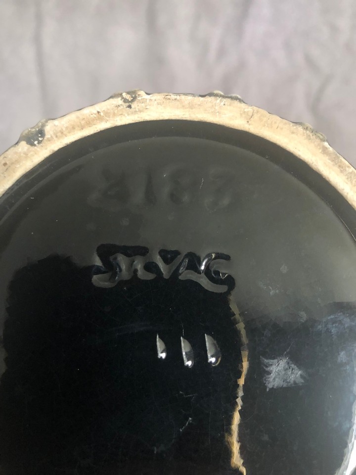 Rare Sylvac Raphique Black And White Striped Coronet Style Planter/ Vase C1960's | eBay UK