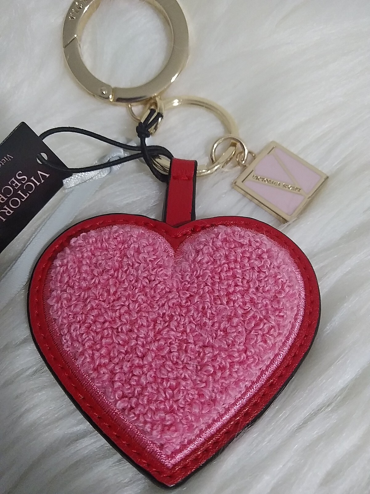 Victoria's Secret Terry Heart Keychain Charm. Limited edition. | eBay