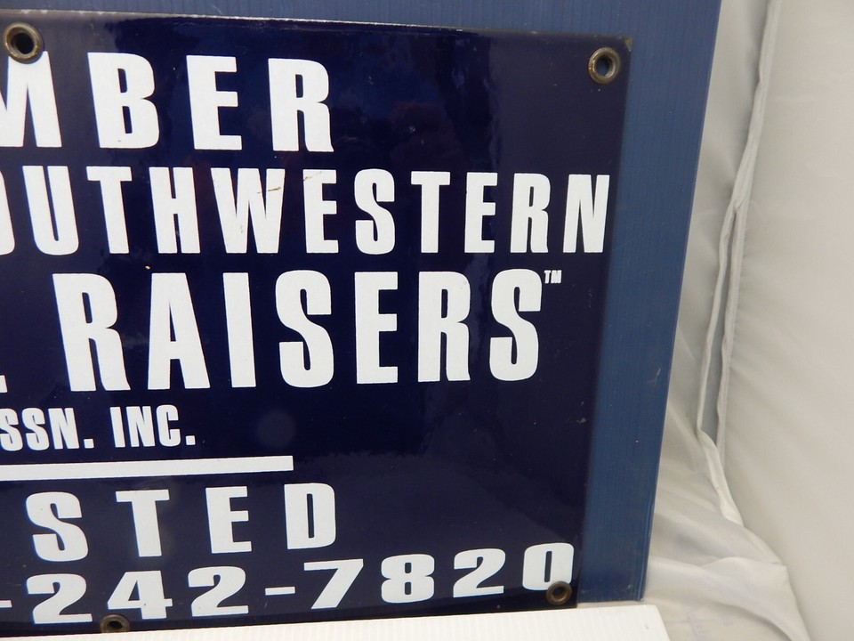 Texas & Southwest Cattle Raisers Asso. Sign, Porcelain Small Font | eBay