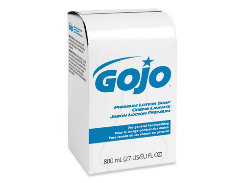 GOJO Premium Lotion Soap, Waterfall - 800 mL Bag-in-Box Refill - 12 ...