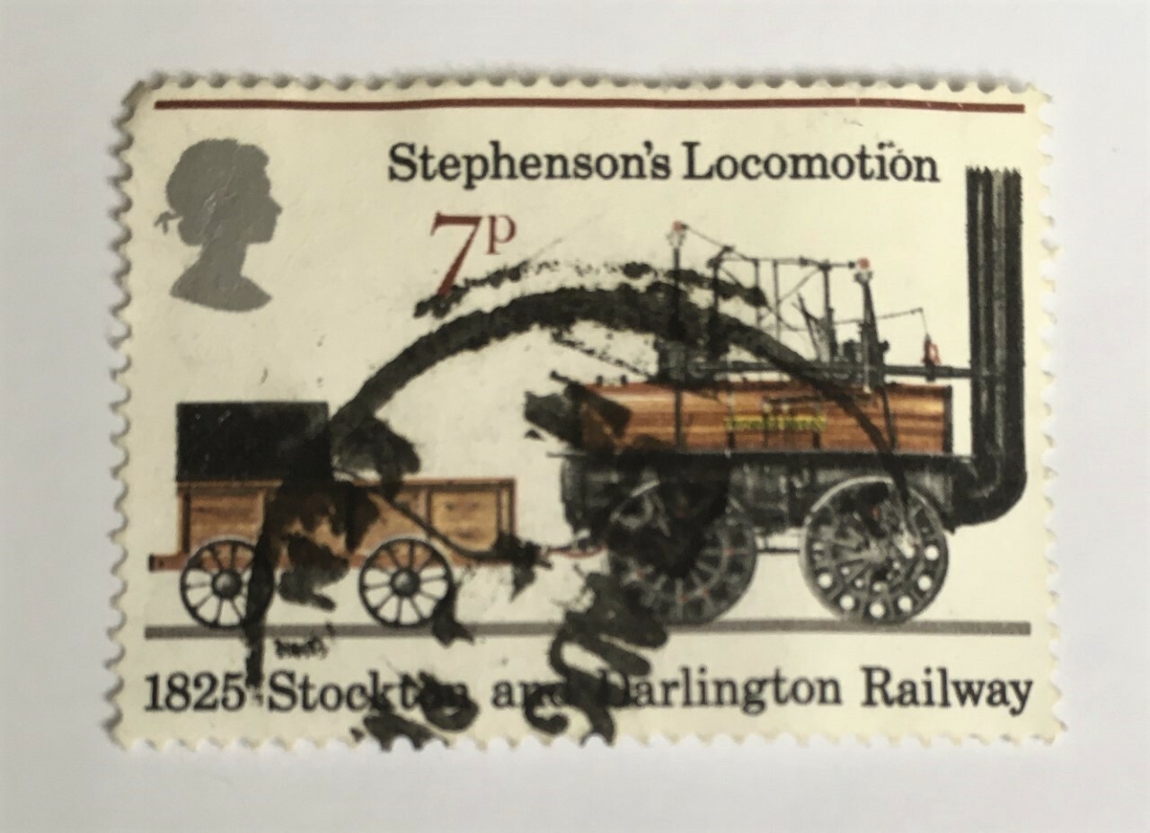 GB Stamp Stephenson's Locomotion 7p 1975 | eBay UK