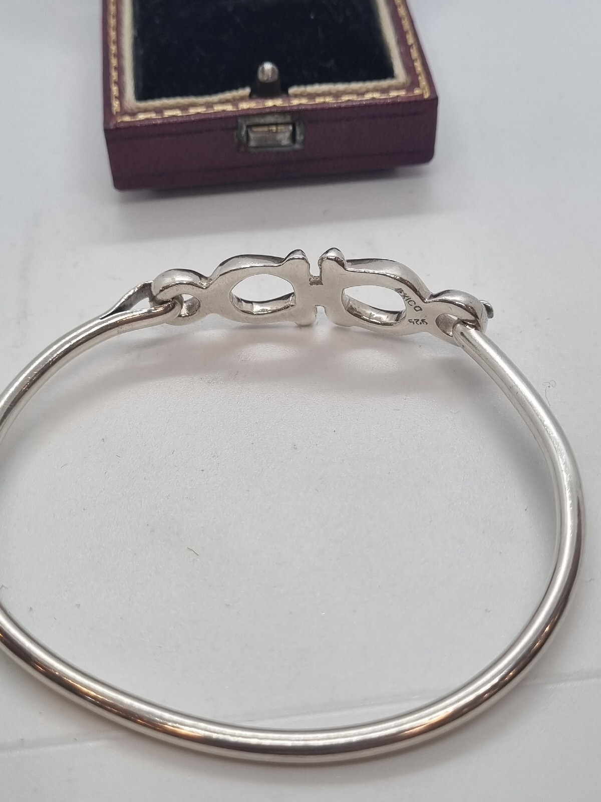 (492) Sterling Silver/925 Bangle " MEXICO" Horsebit | eBay