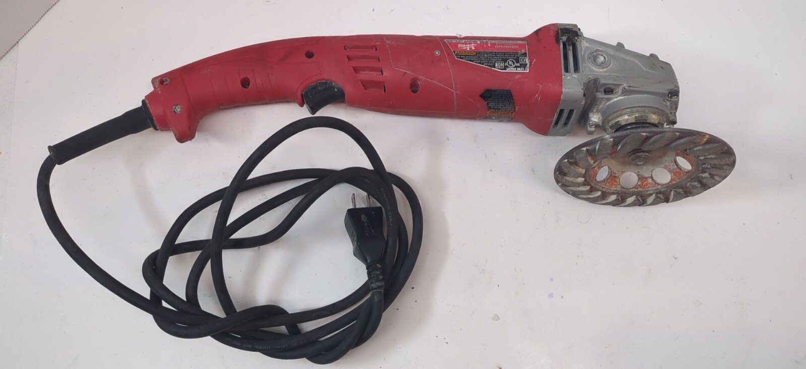Milwaukee 6121-30 BROKEN 11 Amp 4-1/2" Angle Grinder Trigger Grip ...