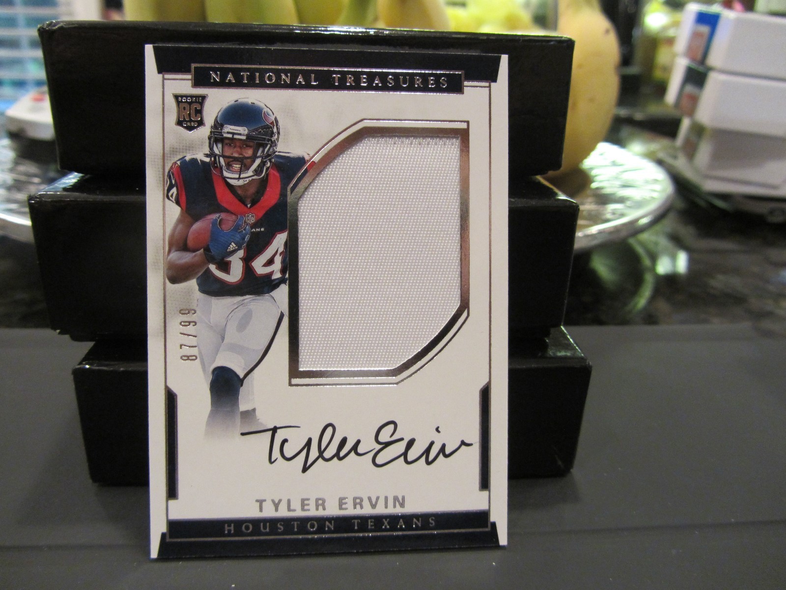 National Treasures Rookie On Card Autograph Jersey Texans Tyler Ervin ...