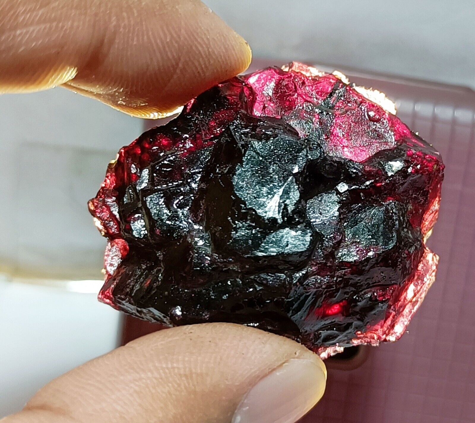 219 Ct Natural African Red Painite Raw Rough Loose Unheated Certified ...