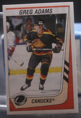 Greg Adams (Canucks) 1989-1990 Panini Album Sticker #154 | eBay