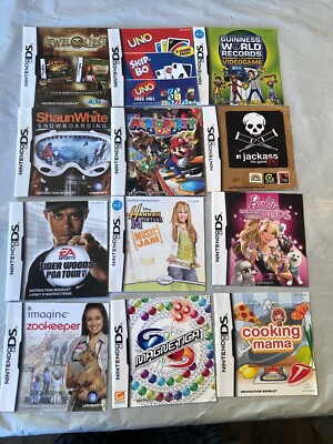 Nintendo DS Video Game Manuals Lot Of 12 (LOT 2) | eBay