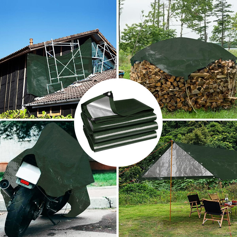 2x3M 3x3M 3x4M Large Tarpaulin Heavy Duty Regular Waterproof Cover Tarp ...