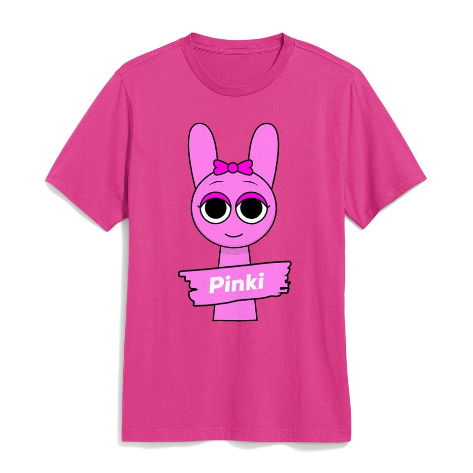 Sprunki Pinki Pink Kids T-Shirt Sprunki Kids Shirt Pinki Sprunki Youth ...
