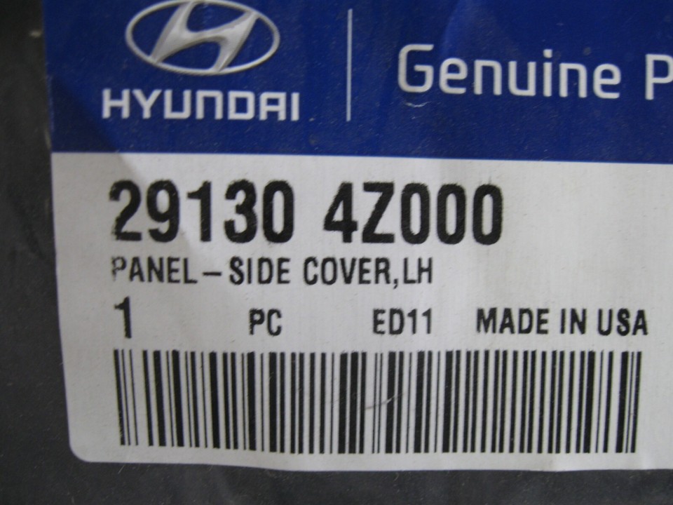 Hyundai 29130-4Z000 Left Splash Guard Side Shield for 13-18 Santa Fe ...