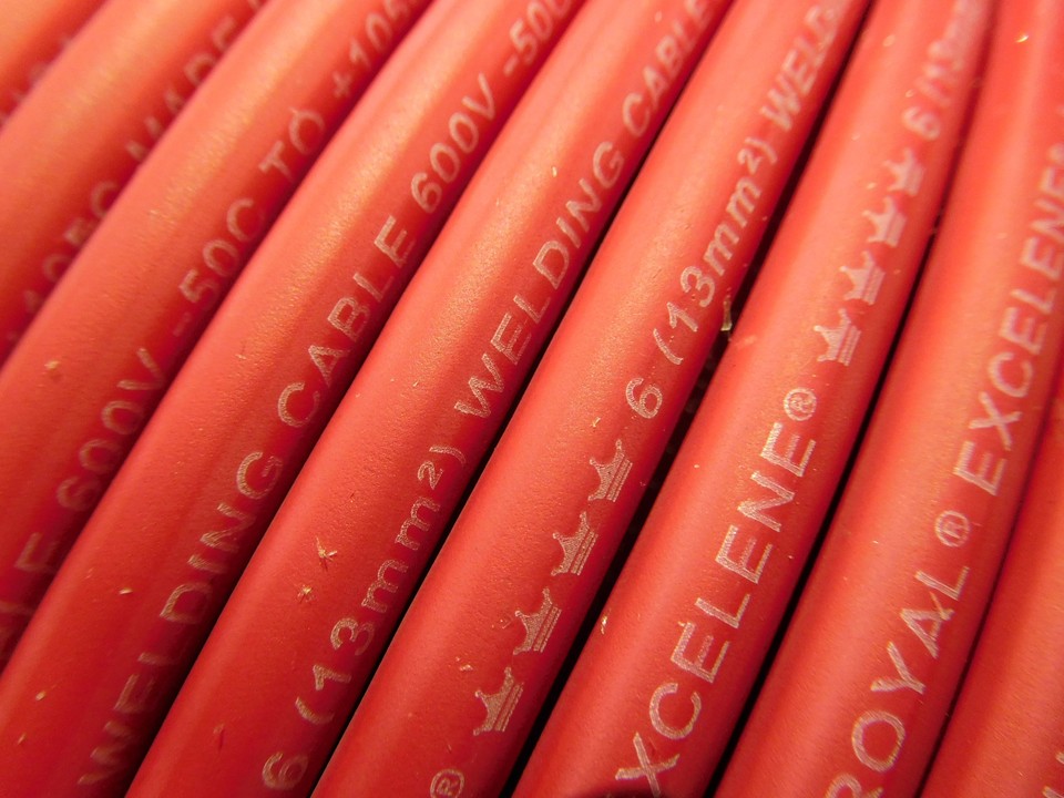 6 AWG GAUGE 100% COPPER BATTERY CABLE SOLAR CABLE WELDING CABLE RED ...