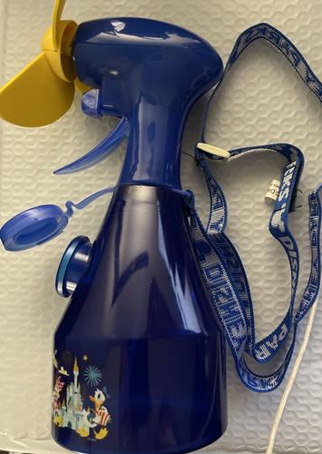 Disney Parks Misting Mist Fan Water Spray Bottle Blue Mickey Mouse ...