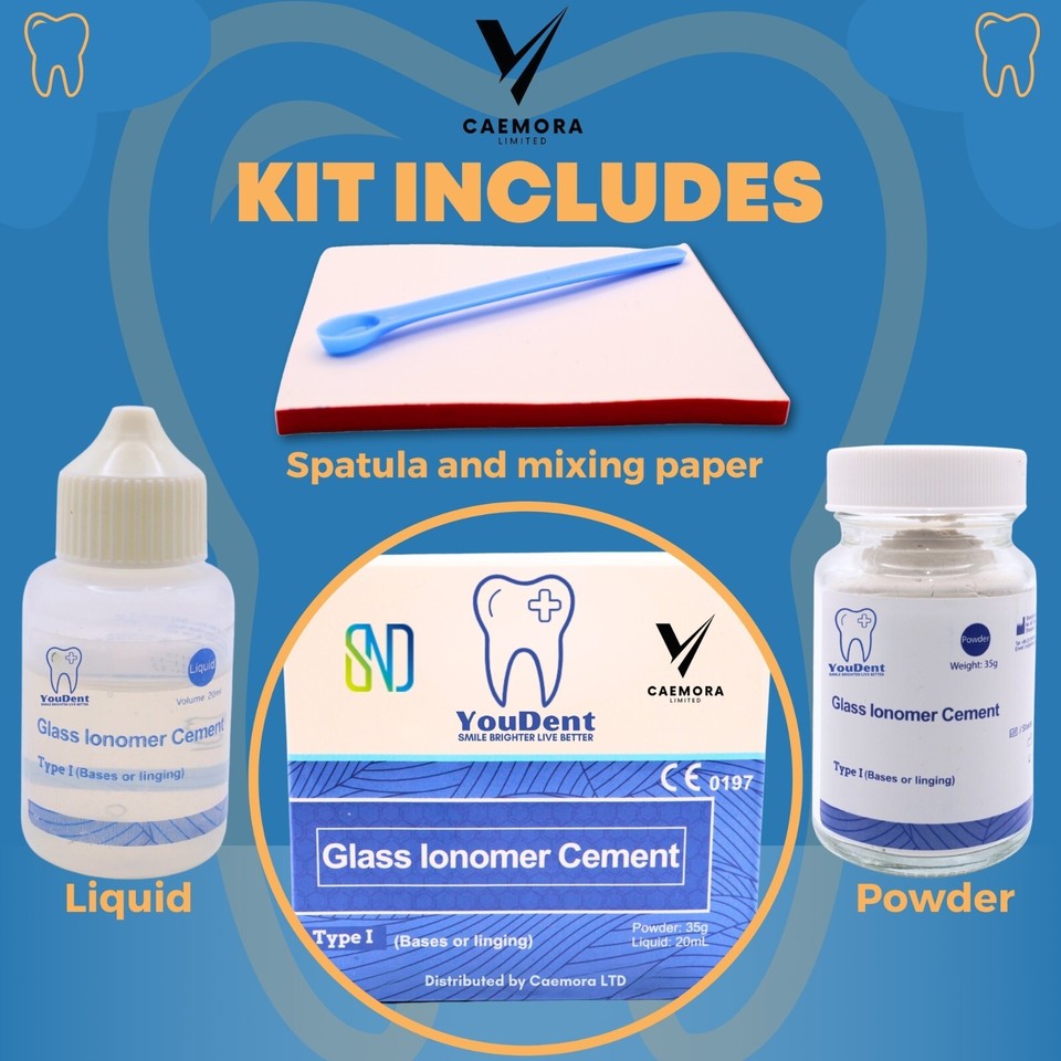 Strong Teeth Tooth Repair Permanent Dental Cement Cavity, Filling Kit ...