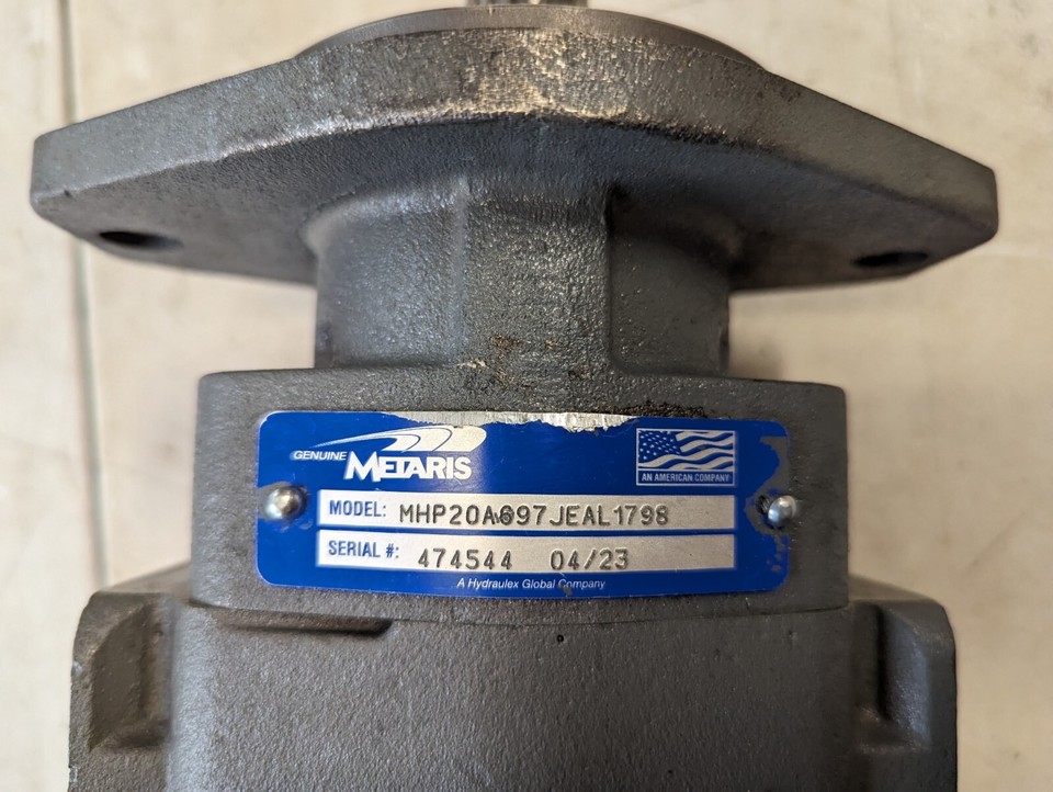 Genuine Metaris MH20 Series Hydraulic Gear Pump MHP20A697JEAL1798 (X2DE ...