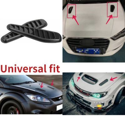 Universal DIY Car Decor Hood Vent Scoop Air Duct Flow Bonnet Intake ...
