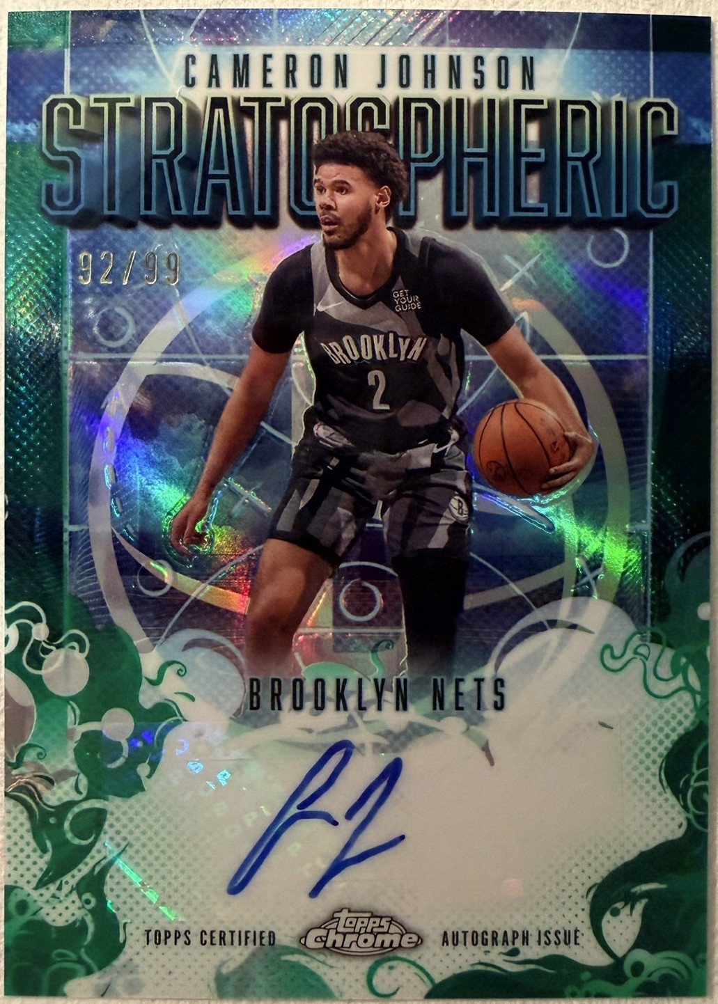 2025-26 Topps Chrome - Stratospheric Signatures Cameron Johnson #SM-CJ ...
