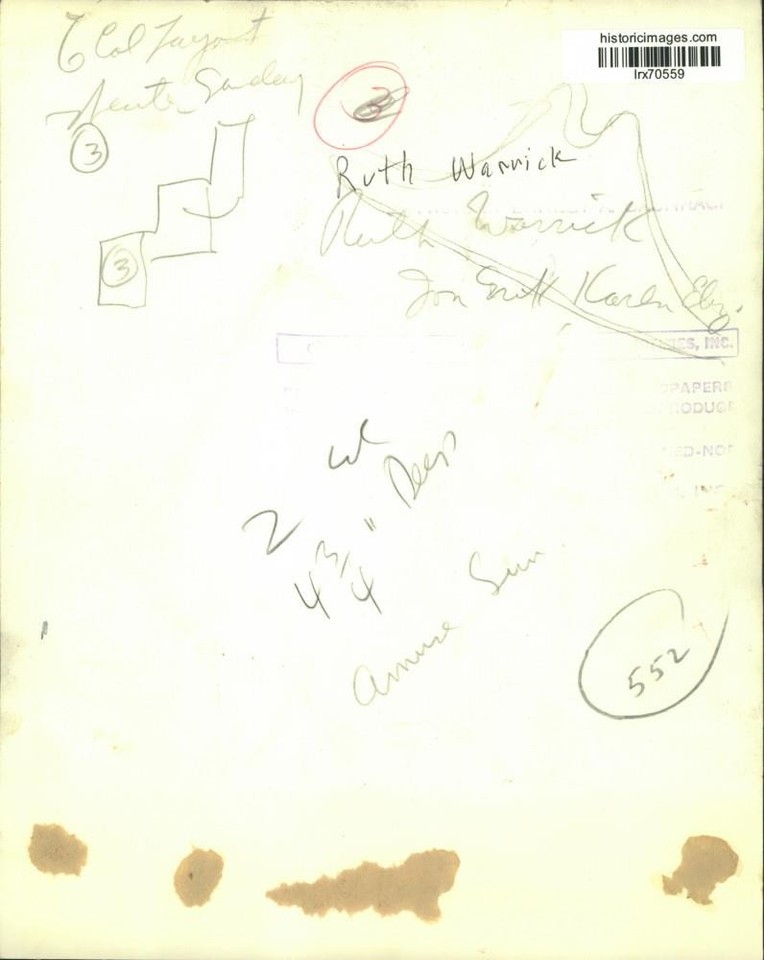 Press Photo Singer Ruth Warrick with children, Karen Elizabeth and Jon ...