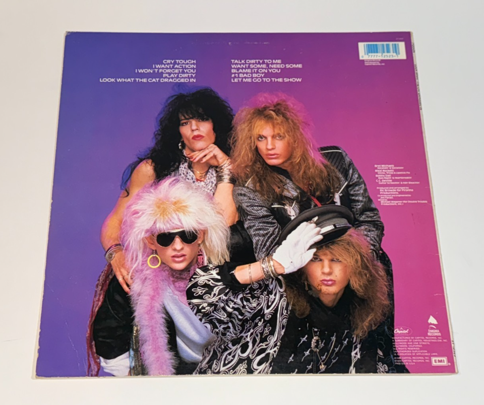 Poison Look What The Cat Dragged In Vinyl LP 1986 Enigma Capitol Hard ...