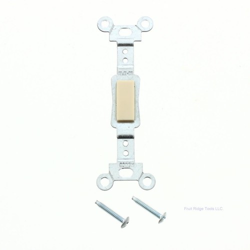 Eaton Ivory Blank Standard Toggle Switch Wallplate Filler Insert and ...