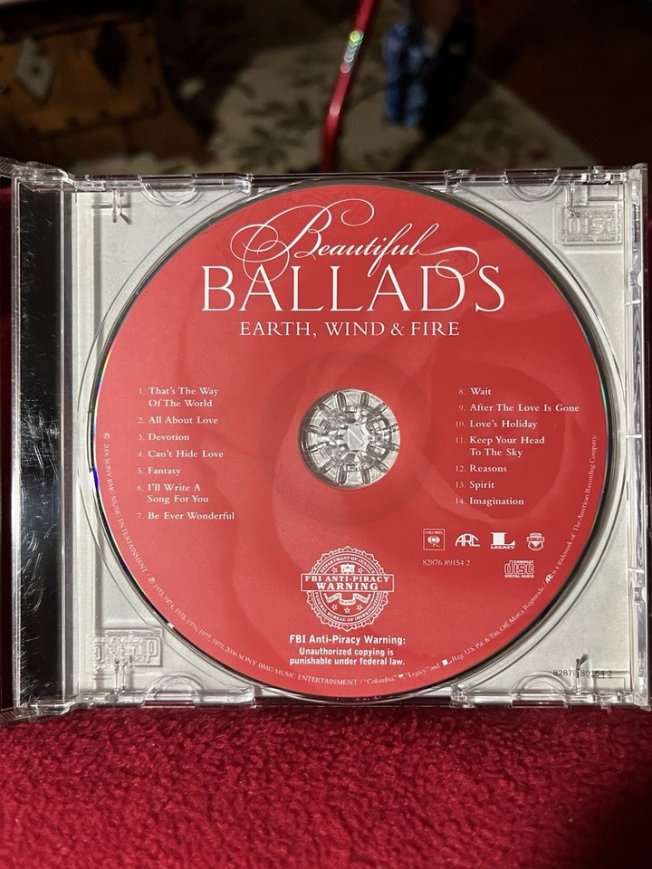Earth, Wind & Fire Beautiful Ballads CD (2006) Sony Music Excellent ...