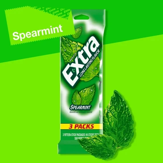 Extra Spearmint Sugar Free Gum Back To School Chewing Gum – 3 Pack | eBay