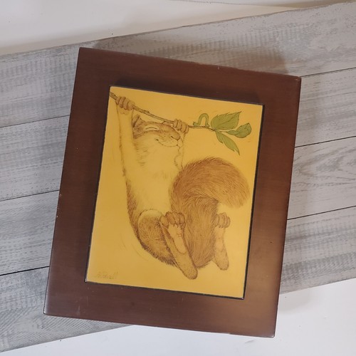 Vintage Ken Powell Squirrel Wooden Wall Plaque Whimsical | eBay