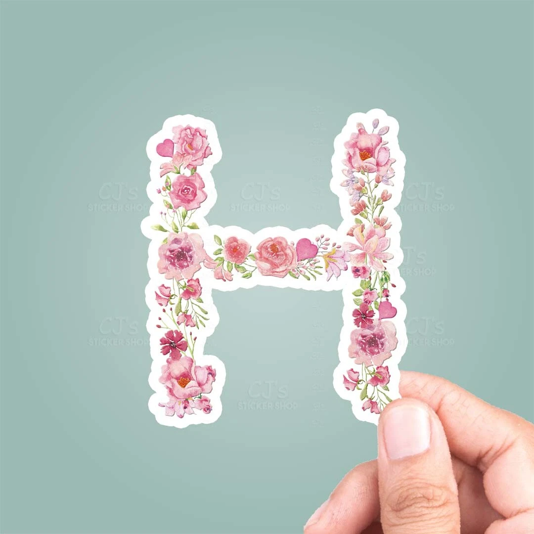 H Letter In Pink