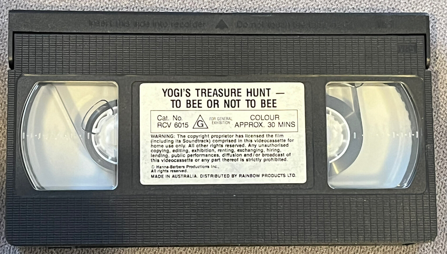 Yogi’s Treasure Hunt To Bee Or Not To Bee VHS PAL Video Tape Hanna ...