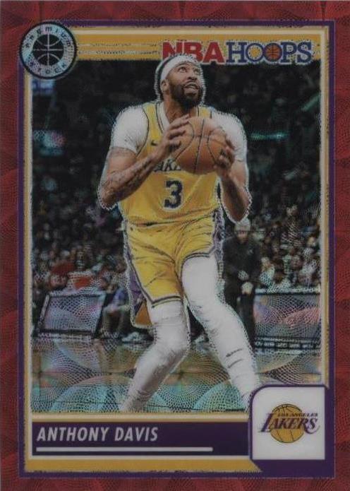 2023-24 Panini Nba Hoops Premium Stock - Anthony Davis #177 Premium Red ...