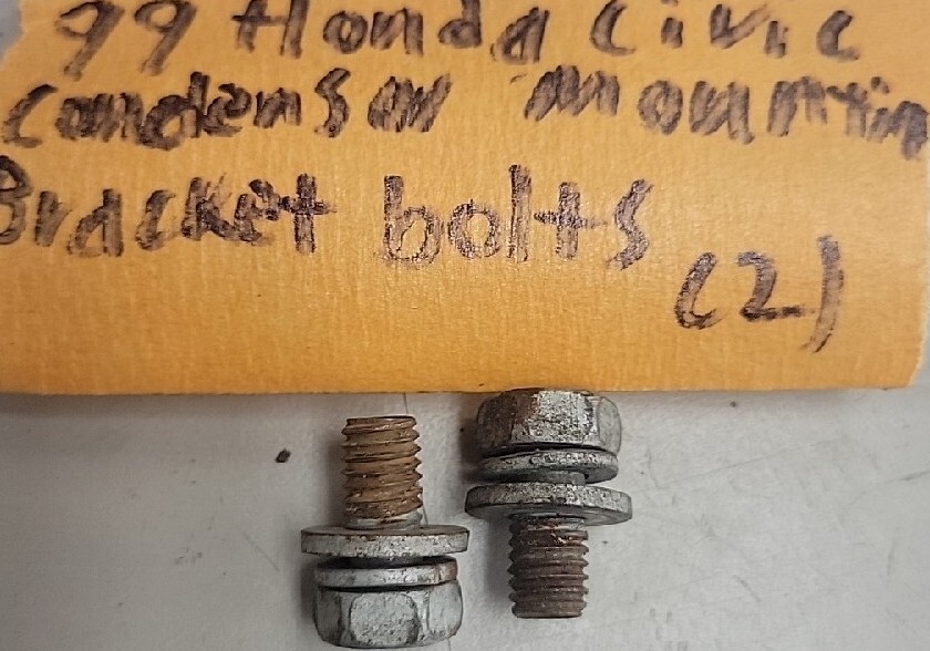 96-00 HONDA CIVIC TOP UPPER CONDENSER SUPPORT BRACKET MOUNT Bolts | eBay