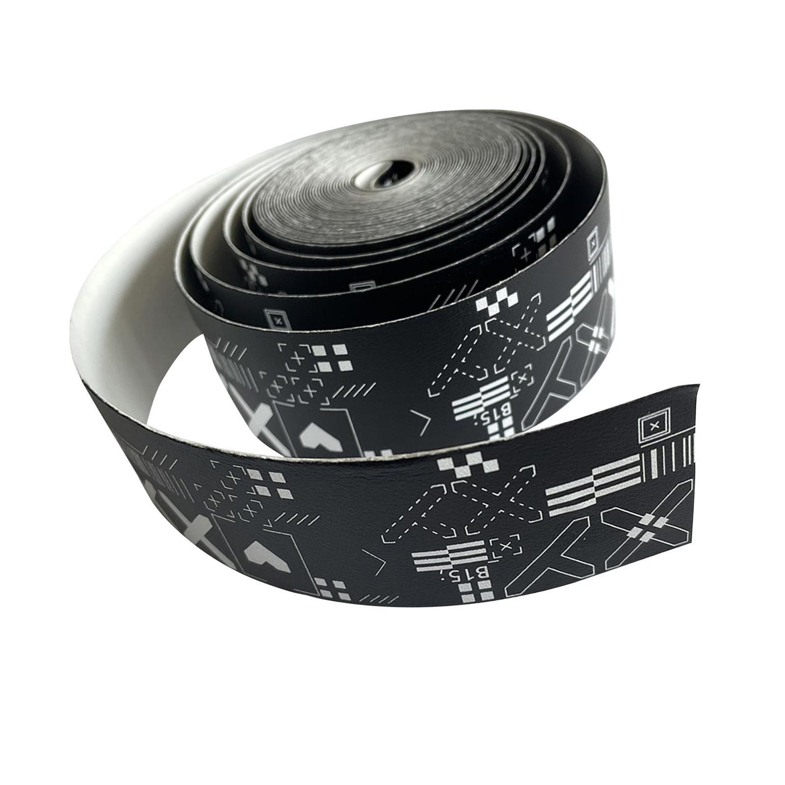 Racket Head Protection Tape, Wraps Lightweight Black Racquet Guard Tape ...