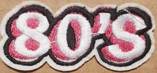 Decade of 80's embroidered Iron on patch | eBay